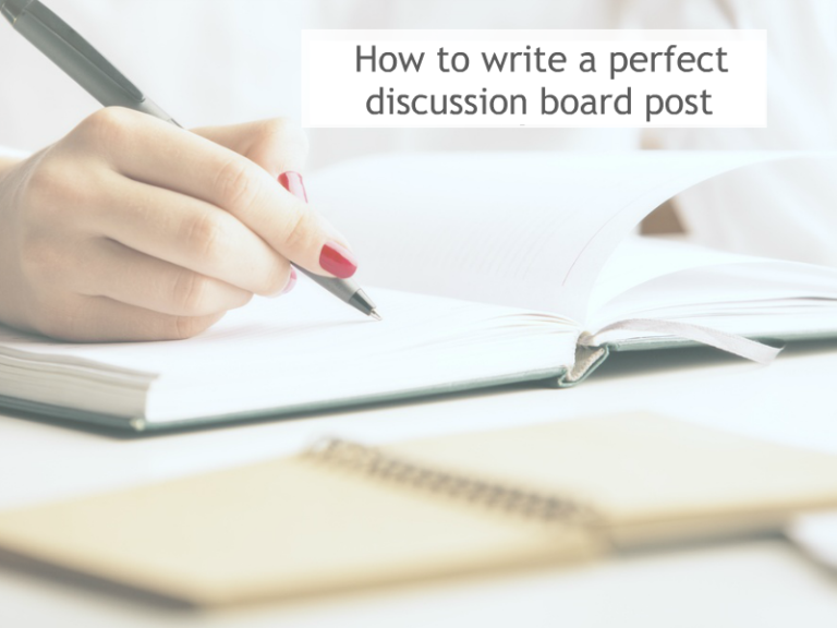 Discussion Board Post Writing Guide | QualityCustomEssays.com